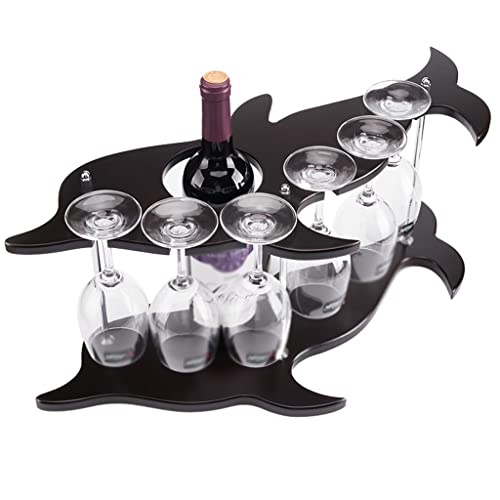 YFQHDD Wine Glass Rack Solid Wood Wine Rack Wine Bottle Rack European Home Furnishings