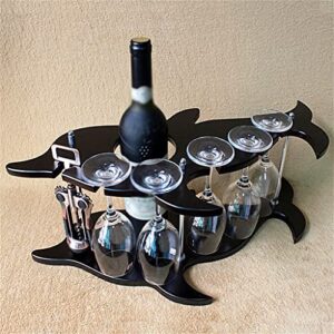 YFQHDD Wine Glass Rack Solid Wood Wine Rack Wine Bottle Rack European Home Furnishings