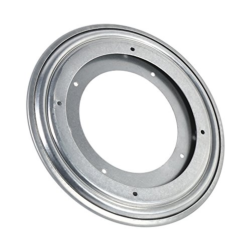 Rotating Swivel Plate, Galvanized Lazy Susan Rotating Turntable Ball Bearing Swivel Plate for Kitchen (8 inch-Silver)