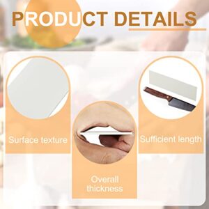 Tinlade 2 Pcs G10 Knife Handle Spacer Material 6.3 x 2 x 0.04 Inches G10 Sheet Knife Handle Liners for Knife Scales Slabs Making Supplies (White)