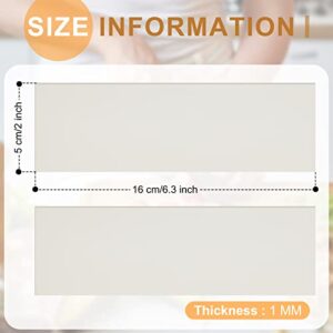 Tinlade 2 Pcs G10 Knife Handle Spacer Material 6.3 x 2 x 0.04 Inches G10 Sheet Knife Handle Liners for Knife Scales Slabs Making Supplies (White)