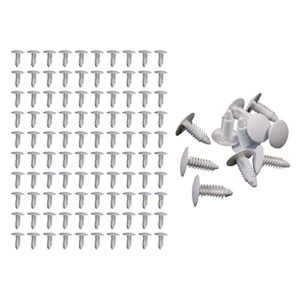 0.8” Push Pins - Automotive/Vapor Barrier Christmas Tree Fasteners for Crawlspace Moisture Barrier Poly Liners, Covers and Encapsulations (100 Pack) - Made in USA