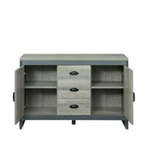 SEASD 5 Sideboard, Chest of Drawers, Storage Cabinet with 3 Storage Drawers and 2 Dining Room Doors, Kitchen