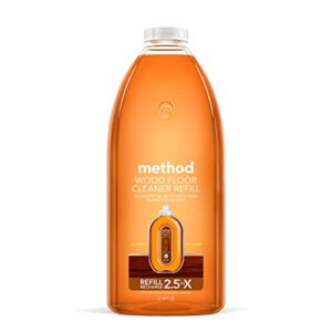 Method Hardwood Floor Cleaner, Squirt + Mop Refill, Use as Laminate or Sealed Wood Floor Cleaner, Almond Scent, 2 Liter Bottle, 1 Pack, Packaging May Vary