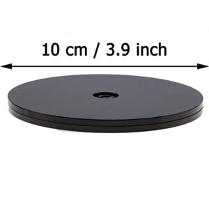 Meiwlong 3.9 Inch Lazy Susan Swivel Plastic Turntable Rotating Heavy Duty Stand for Organizer Bins Potted Plants Spice Cabinets Crafts Table Lamps Model Base Window Display