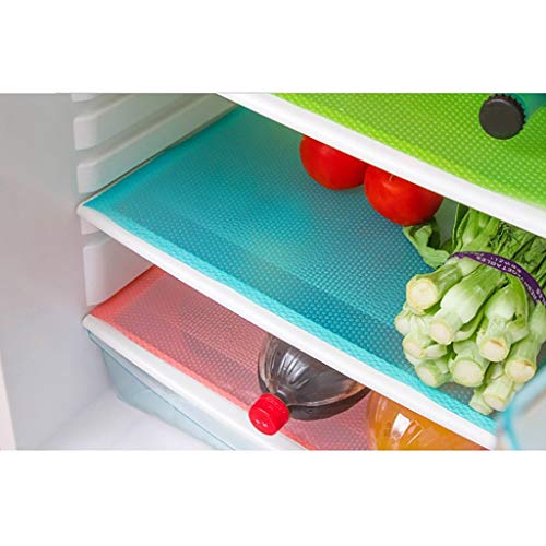 Multifunction Refrigerator Mats,Washable Fridge Mats Liners, Waterproof Fridge Pads Mat Shelves Drawer Table Mats Refrigerator Liners for Shelves