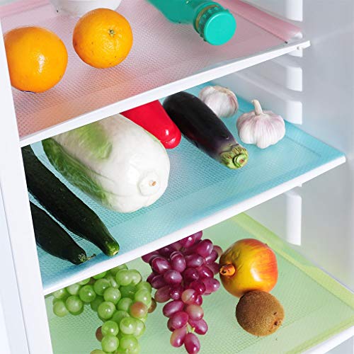 Multifunction Refrigerator Mats,Washable Fridge Mats Liners, Waterproof Fridge Pads Mat Shelves Drawer Table Mats Refrigerator Liners for Shelves