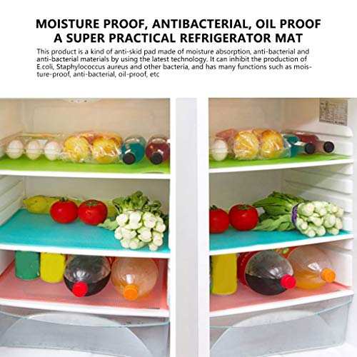 Multifunction Refrigerator Mats,Washable Fridge Mats Liners, Waterproof Fridge Pads Mat Shelves Drawer Table Mats Refrigerator Liners for Shelves