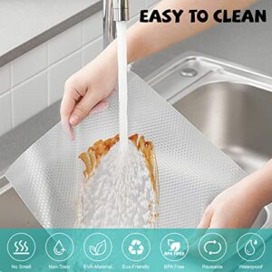 Kitchen Cabinet Shelf Liner Refrigerator Liner Non-Stick, Anti-Slip, Washable Non-Stick Drawer Mat EVA Protector Shelf Cabinet Liner (11.8*10ft)