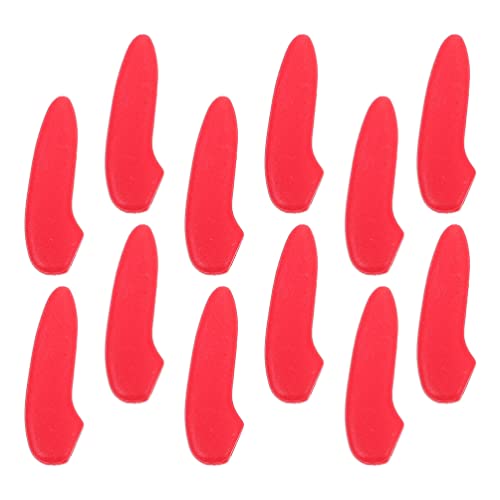 UPKOCH 30Pcs Knife Blade Tip Protector Knife Tip Guards Plastic Knife Point Cover Blade Tip Sleeves Kitchen Knifehead Guard for Kitchen Dining Injuries Red