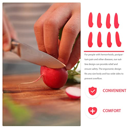 UPKOCH 30Pcs Knife Blade Tip Protector Knife Tip Guards Plastic Knife Point Cover Blade Tip Sleeves Kitchen Knifehead Guard for Kitchen Dining Injuries Red