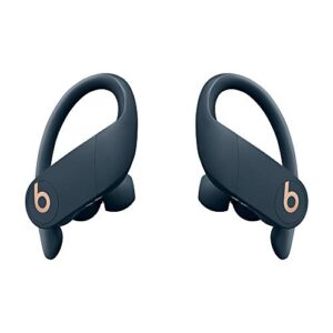 powerbeats pro wireless earphones – apple h1 headphone chip, class 1 bluetooth, 9 hours of listening time, sweat resistant earbuds, built-in microphone – navy