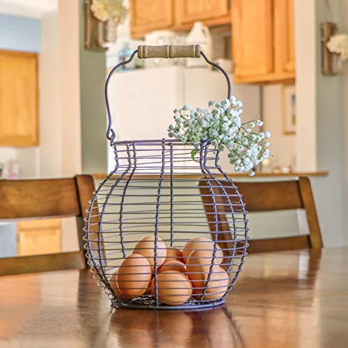 Wire Egg Basket - Vintage Style - By Trademark Innovations