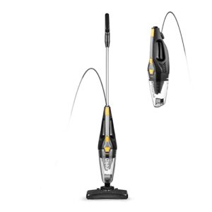 eureka blaze stick vacuum cleaner, powerful suction 3-in-1 small handheld vac with filter for hard floor lightweight upright home pet hair, dark black