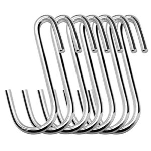 30 pack esfun heavy duty s hooks pan pot holder rack hooks hanging hangers s shaped hooks for kitchenware pots utensils clothes bags towels plants