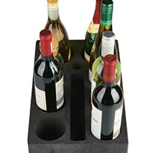 SCHAUMEX® - Foam Bottle Holder - Special Foam for Camping, Caravans, Motorhomes and Boats - Made in Germany - Space for 8 Bottles/Drinks