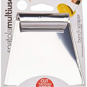 I GENIETTI Bench Scraper, Silver