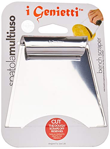 I GENIETTI Bench Scraper, Silver