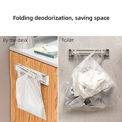 GNIDVSDLF Garbage Bag Holder/ Trash Can for Shopping Bag Plastic Bag Holder Home Garbage Can Storage Bucket Folding Wall-Mounted for Kitchen Bathroom Counter Toilet RV