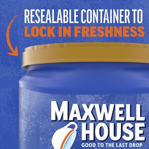 Maxwell House Half Caffeine Ground Coffee (25.6 oz Canister)