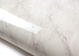 roserosa peel and stick pvc faux marble self-adhesive wallpaper covering counter top shelf liner carrara (pgs4133 : 2.00 feet x 6.56 feet)