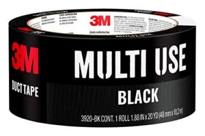 3m 3920-bk multi use colored duct tape, 20 yards, black