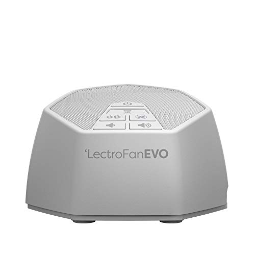 LectroFan Evo White Noise Sound Machine with 22 Unique Non-Looping Fan & White Noise Sounds & Sleep Timer, 1 Count