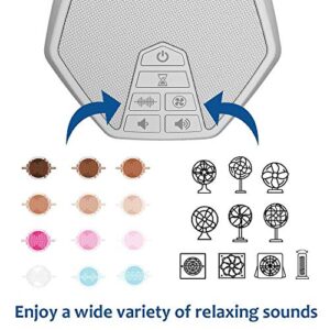 LectroFan Evo White Noise Sound Machine with 22 Unique Non-Looping Fan & White Noise Sounds & Sleep Timer, 1 Count