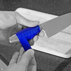 SP Ableware Tenura 100 Percent Silicone Non-Slip Strip, 3-1/5 Feet Length x 3/4 Inches Width - Blue (753770000)