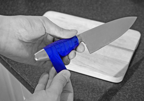 SP Ableware Tenura 100 Percent Silicone Non-Slip Strip, 3-1/5 Feet Length x 3/4 Inches Width - Blue (753770000)