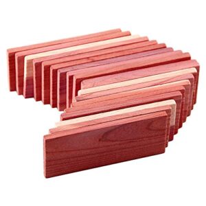 cedar space cedar blocks for clothes storage, 100% aromatic red ceder blocks, cedar planks, cedar accessories for closets storage, 16 pcs