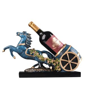 douba retro war car statue wine rack decoration war horse wine barrel wine bottle holder wine crafts ornaments