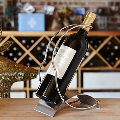 DOUBA Stainless Steel Arched Wine Rack Decoration Metal Moon Wine Rack bar Table Decoration Craft Decoration