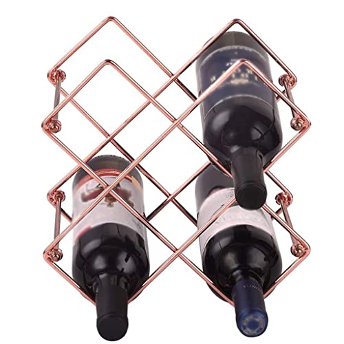 DOUBA Metal Wine Rack countertop Wine Bottle Rack for red and White Wine Champagne Rack for Home bar