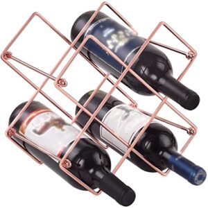 DOUBA Metal Wine Rack countertop Wine Bottle Rack for red and White Wine Champagne Rack for Home bar