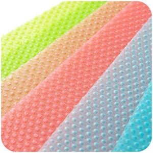 E-lishine Multifunctional Refrigerator Pads Non-Slip Moisture Absorption Pad Washable Can Be Cut Refrigerator Mats,Set of 4 (Sakura Pink)