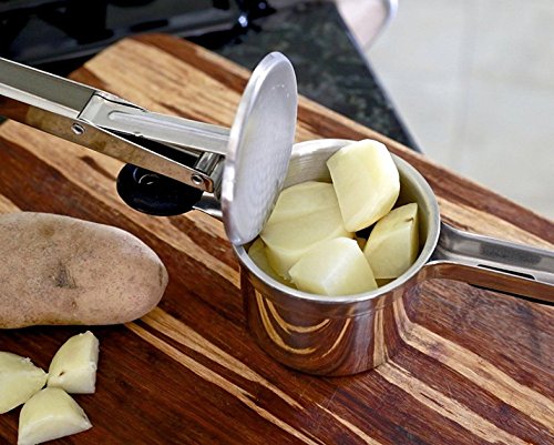 PriorityChef Large 15oz Potato Ricer, Heavy Duty Stainless Steel Potato Masher and Ricer Kitchen Tool, Press and Mash Kitchen Gadget For Perfect Mashed Potatoes - Everytime