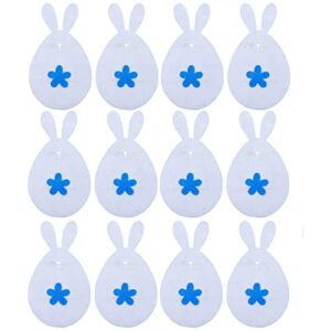 aboofan easter silverware holders 12pcs easter bunny cutlery bag flatware pouch fork spoon chopsticks utensil bags easter dinner decorations blue