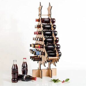 DOUBA Tree Shaped Wine Rack Wooden Bottle Rack Display Rack Party Furniture Wine Rack Wine Set