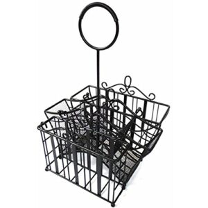 portable wrought iron utensil (picnic) caddy