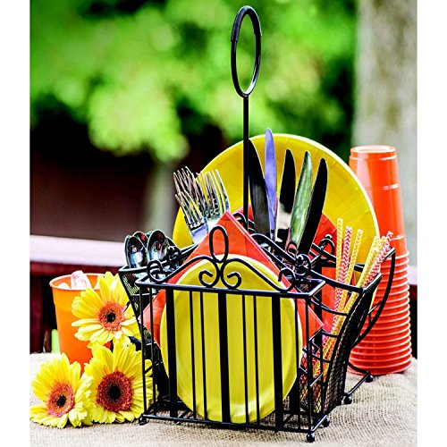 Portable Wrought Iron Utensil (Picnic) Caddy