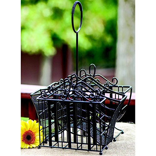 Portable Wrought Iron Utensil (Picnic) Caddy