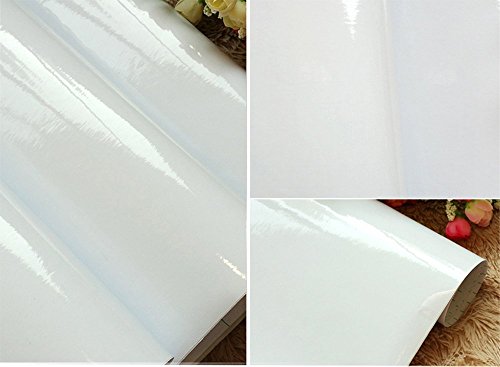 REDODECO Solid Color Pearl Film Vinyl Self Adhesive Counter Top Peel Stick Wallpaper Decal,15.8''x79''