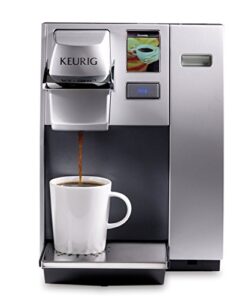 keurig k155 office pro commercial coffee maker, single serve k-cup pod coffee brewer, silver, extra large 90 oz. water reservoir