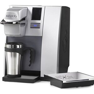 Keurig K155 Office Pro Commercial Coffee Maker, Single Serve K-Cup Pod Coffee Brewer, Silver, Extra Large 90 Oz. Water Reservoir