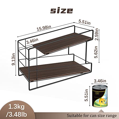 Rolling Can Organizer Can Dispenser for Beer Soda Seltzer Pop Can Soda Organizer 10 Standard Size 12oz Cans Holder Storage