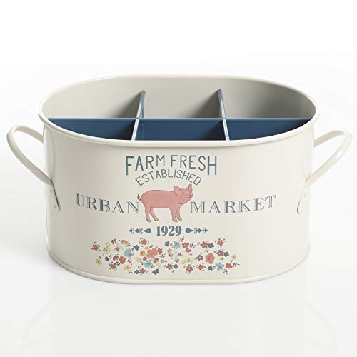 Urban Market by Gibson Life on the Farm Flatware, compartmental Caddy, Cadddy, Linen