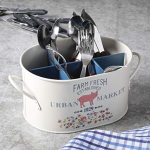 Urban Market by Gibson Life on the Farm Flatware, compartmental Caddy, Cadddy, Linen