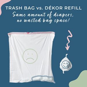 Diaper Dekor Classic Diaper Pail Liner Refills, 4 Pack