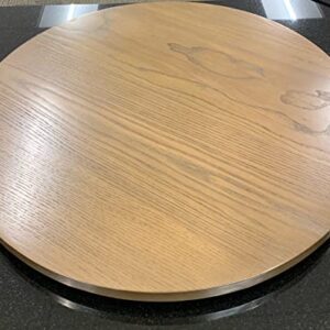 Advanced Furniture 21 Inches Diameter Wheat Wood Rotating Turntable Lazy Susan 360 Swivel